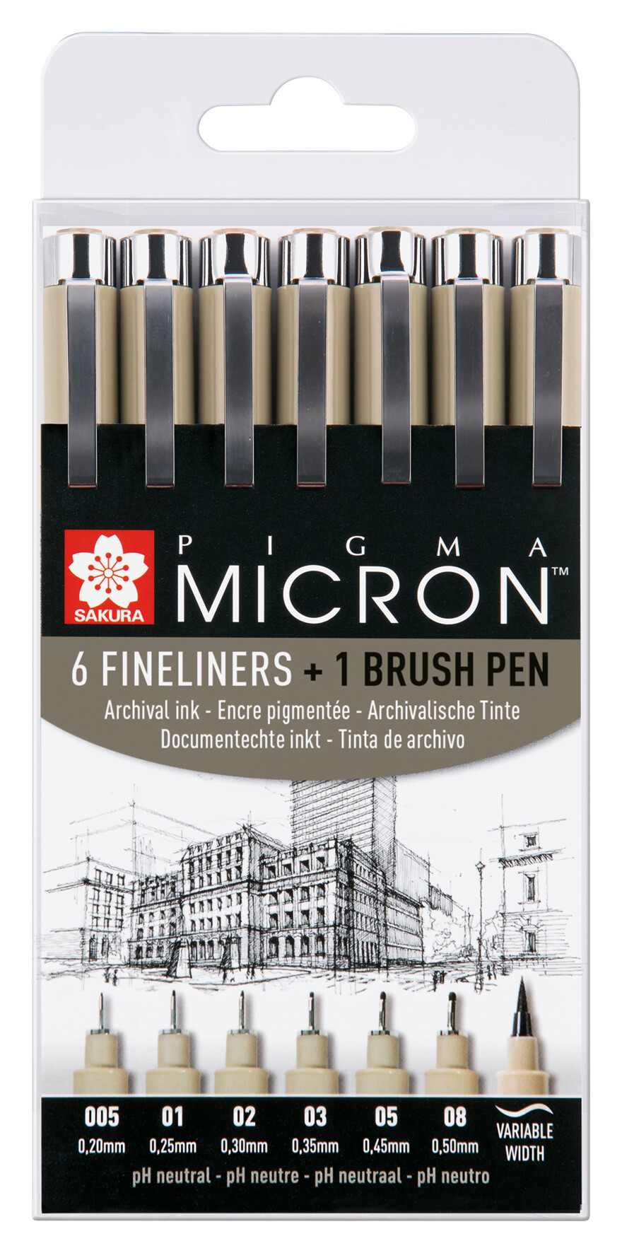 Sakura Pigma Micron : Sakura Pigma Micron Fineliner - Zwart ...