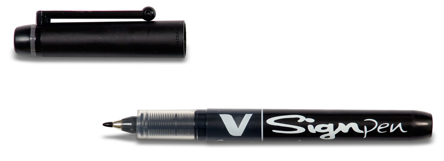 Pilot V Sign Pen : Pilot V Sign Pen - Zwart