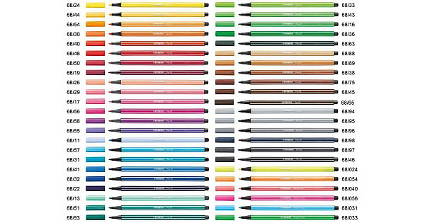 Stabilo Pen 68 ColorParade : Stabilo Pen 68 ColorParade Viltstiften ...